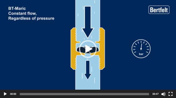 How does a BT-Maric constant flow valve work? – Bertfelt Teknik AB